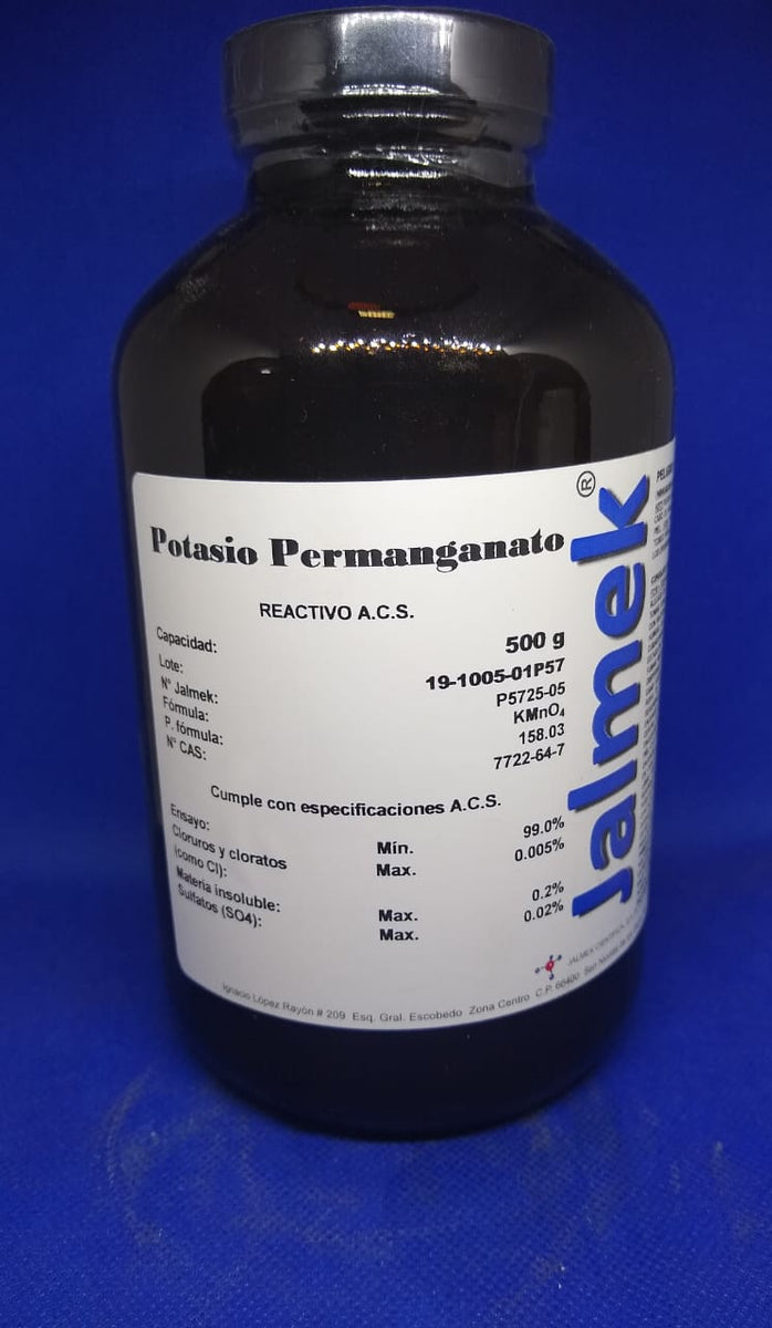 Potasio Permanganato Jalmek Productos De Laboratorio