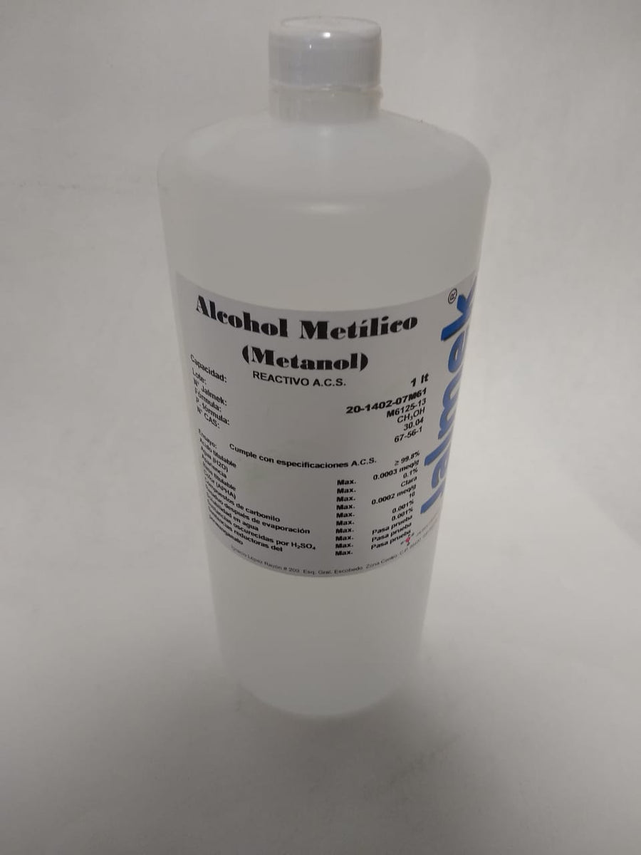 Metanol absoluto Jalmek – Productos de Laboratorio