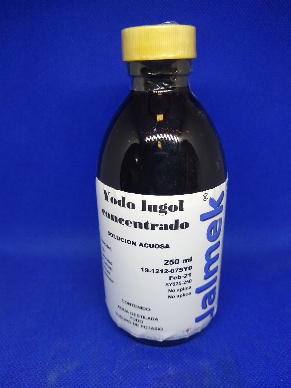 Yodo lugol concentrado Cat. SY025 JALMEK – Productos de Laboratorio